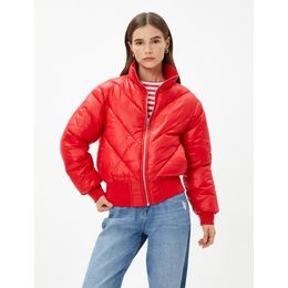 KOTON Between-Season Jacket female Red size 38