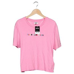 Tommy Jeans T-Shirt Damen Gr&ouml;&szlig;e L Second Hand pink
