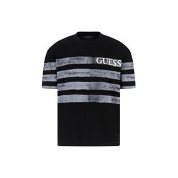 Guess T-Shirt Herren Größe XXL taubenblau / schwarz / weiß