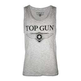 Muskelshirt Top Gun "Engine TG20191002", Herren, Gr. XS, grau, Obermaterial: 100% Baumwolle, Shirts