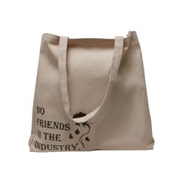 MisterTee Damen Umh&auml;ngetasche "MisterTee Unisex No Friends Oversize Canvas Tote Bag"sanftes wei&szlig;, Baumwolle, unifarben, Taschen