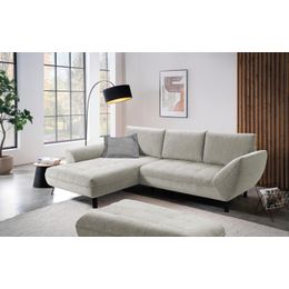 Ecksofa, B:260cm H:92cm T:187cmlinen, exxpo - SOFA FASHION, Wohnzimmer, Sofas, "Bellinii, Materialmix, Strukturbezug und pflegeleichter
