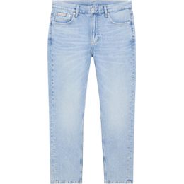 Tapered-fit-Jeans Calvin Klein Jeans "Dad Jeans", Herren, Gr. 30, N-Gr, blau (denim light), Denim/Jeans, Obermaterial: 100% Baumwolle, unifarben, bequem knöchelfrei, Jeans, im Retro-Look