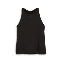 Tanktop Puma "CLOUDSPUN RACERBACK TANK - REG", Damen, Gr. XL, schwarz (Puma schwarz), Jersey, Obermaterial: 94% Polyester, 6% Elasthan, regular fit normal, Rundhals, Tops