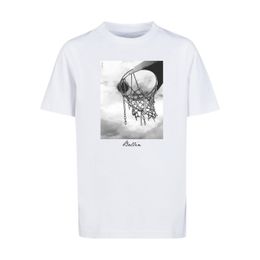 T-Shirt MisterTee "MisterTee Herren Kids Ballin 2.0 Tee", Mädchen, Gr. 158/164, weiß, 100% Baumwolle, bedruckt, normal, Rundhals, Shirts