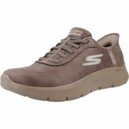 Skechers Sneaker 'GO WALK FL'EX - MALI' Damen Größe 40 schoko