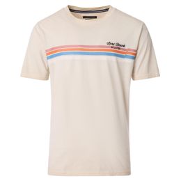 T-Shirt Casamoda "Casamoda T-Shirt uni", Herren, Gr. L, beige, 100% Baumwolle, Shirts