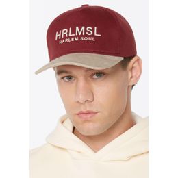 Baseball Cap Harlem Soul, Damen, bordeaux, sand, Baumwolle, bedruckt, Caps