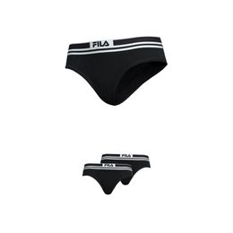 Slip Fila "WOMAN BRIEF", Damen, Gr. XL, schwarz, Obermaterial: 95% Baumwolle, 5% Elasthan, figurbetont, Unterhosen, mit elastischem Bund