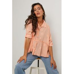 Le Monde du Lin Bluse in Orange - 82% | Gr&ouml;&szlig;e 34/36 | Damen-blusen