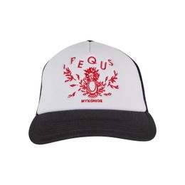 Trucker Cap PEQUS "PEQUS PEQUS Mykonos Graphic Trucker Cap", Damen, Gr. onesize, schwarz, 100% Kunststoff, Caps