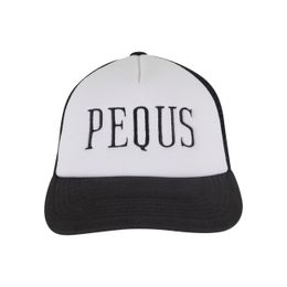 Trucker Cap PEQUS "PEQUS PEQUS PEQUS Logo Trucker Cap", Damen, Gr. onesize, schwarz, 100% Polyester, Caps