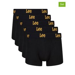 LEE Underwear 5er-Set: Boxershorts "Innes" in Schwarz - 41% | Größe L | Herren-waesche