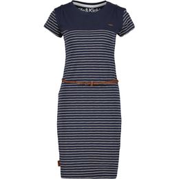 alife and kickin Blusenkleid ALIFE & KICKIN "Damen LeonieAK", Damen, Gr. XS, Normalgr&ouml;&szlig;en, blau (marine), 60% Baumwolle, 40% Polyester, Kleider Blusenkleid