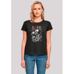 T-Shirt F4NT4STIC "Love is all you need", Damen, Gr. M, schwarz, Obermaterial: 100% Baumwolle, oversize, Rundhals, ohne B&uuml;ndchen, Shirts T-Shirt, Premium Qualit&auml;t