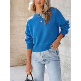 Milan Kiss Pullover in Blau - 54% | Gr&ouml;&szlig;e L | Damen-pullover-cardigans