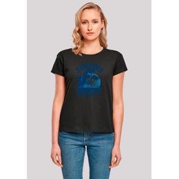 T-Shirt F4NT4STIC "Hawaii Surf Beach Summer", Damen, Gr. M, schwarz, Obermaterial: 100% Baumwolle, oversize, Rundhals, ohne B&uuml;ndchen, Shirts T-Shirt, Premium Qualit&auml;t
