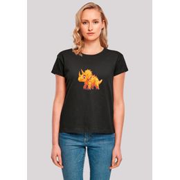 T-Shirt F4NT4STIC "S&uuml;&szlig;er Triceratops Dinosaurier", Damen, Gr. M, schwarz, Obermaterial: 100% Baumwolle, oversize, Rundhals, ohne B&uuml;ndchen, Shirts T-Shirt, Premium Qualit&auml;t