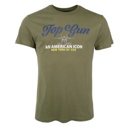 T-Shirt Top Gun "TG20212013", Damen, Gr. 56XXL, gr&uuml;n (olive), Obermaterial: 100% Baumwolle, Shirts T-Shirt