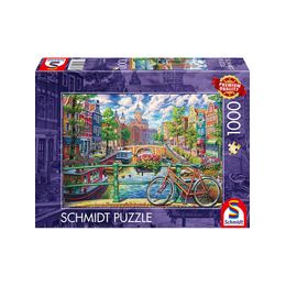 Schmidt Spiele 1.000tlg. Puzzle "Amsterdamer Grachtenzauber" - ab 14 Jahren - 31% | Gesellschaftsspiele