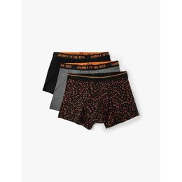 KOTON Boxershorts Herren Größe XXL grau / orange / schwarz