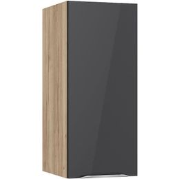 Optifit H&auml;ngeschrank &raquo;Lilly2&laquo; Breite 30 cm, 1 T&uuml;r, 2 Einlegeb&ouml;den schwarz Spanplatte