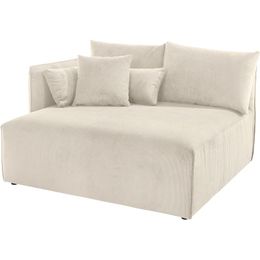 OTTO home Ottomane &raquo;N&ouml;re&laquo; kurzes Lounge-Modul - zum Zusammenstellen, Breite 138 cm, Tiefe 128 cm beige 100% Polyester