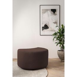 Home Affaire Hocker &raquo;MAISIE, passende Erg&auml;nzung zum Big-Drehsessel&laquo; MAISIE, in Mega-Cord und Web-Velours braun