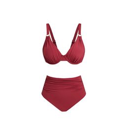 Cupshe Bikini Damen Gr&ouml;&szlig;e XL rot