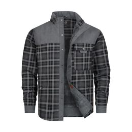 INDICODE Jeans Between-Season Jacket 'Holz' male Grey size XXXL