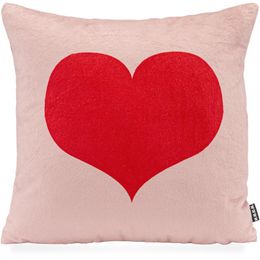 HOCK H.O.C.K. Dekokissen »Sweet-Heart« rosa-rot + Herz Obermaterial: 100% Polyester. Füllung: 100% Polyester B/L: 45 cm x 45 cm