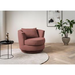 Home Affaire Drehsessel &raquo;MAISIE, Lese-Sessel, Love Seat,&laquo; trendige Stoffe MEGA CORD und Web-Velours, 360 Grad drehbar rosa