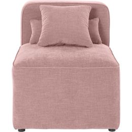 Home Affaire Sofa-Mittelelement »Sundstrup« Modulserie, individuelle Zusammenstellung rosa