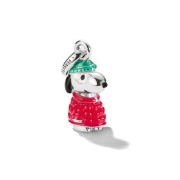 Thomas Sabo Charm-Einhänger »x Peanuts Snoopy Winterjacke - Connect« silberfarben-schwarz-rot-grün Thomas Sabo x Peanuts Snoopy Winterjacken Charm...