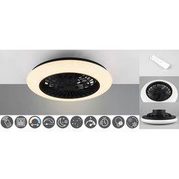 REALITY LEUCHTEN LED Deckenleuchte »Stralsund Deckenventilator« LED-Board 1 Stk. warmweiß - kaltweiß Deckenlampe, Ventilator, Fernbedienung,...