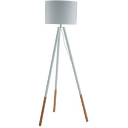 Salesfever Stehlampe »Uldis« E27 1 Stk. Dreibeiniges Stativ, skandinavisches Design weiß/natur