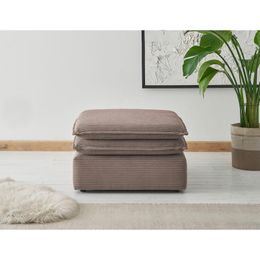 Home Affaire Hocker &raquo;PIAGGE&laquo; Hochwertiger Cord, passend zum Sessel braun