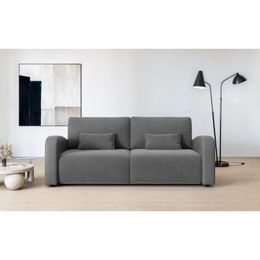 OTTO HOME 3-Sitzer »JIGGS wahlweise Schlafsofa mit Bettkasten, Maße B/H/T: 228/96/110 cm« Sofa mit Wellenunterfederung, enthält 2 Rückenkissen und...