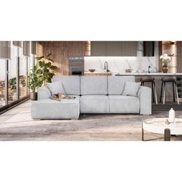 OTTO HOME Ecksofa »BEATRICE optionale Schlafsofa mit Bettkasten, B/T/H: 265/170/86 cm« L-Form, wahlweise auch mit Bettfunktion und Bettkasten creme