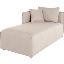 OTTO home Ottomane &raquo;N&ouml;re&laquo; Modul - zum Zusammenstellen; in vielen Bezugsqualit&auml;ten und Farben beige Samtoptik (100% Polyester);Struktur (100% 