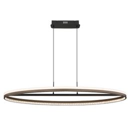 Globo LIGHTING H&auml;ngeleuchte &raquo;DELLA&laquo; LED-Modul 1 Stk. warmwei&szlig; - kaltwei&szlig; H&auml;ngelampe Esszimmer-Leuchte Esstischleuchte Wohnzimmer schwarz matt