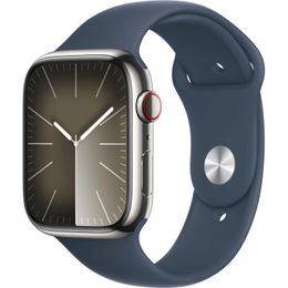 Apple Smartwatch »Watch Series 9 Edelstahl« (4, 5 cm / 1, 77 ′′) Watch OS 10 Silber