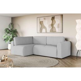 OTTO HOME Ecksofa »Zacharia wahlweise Schlafsofa mit Bettkasten, B/T/H 250/166/86 cm« L-Form mit Wellenunterfederung, Ottomane rechts oder links...