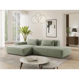 exxpo - SOFA FASHION Ecksofa »Billund modernes Designsofa, bequem und elegant, Breite 294cm, L-Form« mint