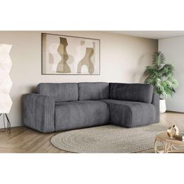 OTTO HOME Ecksofa »Zacharia wahlweise Schlafsofa mit Bettkasten, B/T/H 250/166/86 cm« L-Form mit Wellenunterfederung, Ottomane rechts oder links...