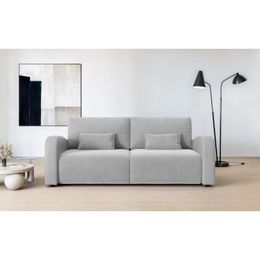 OTTO HOME 3-Sitzer »JIGGS wahlweise Schlafsofa mit Bettkasten, Maße B/H/T: 228/96/110 cm« Sofa mit Wellenunterfederung, enthält 2 Rückenkissen und...