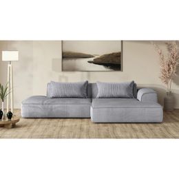 exxpo - SOFA FASHION Ecksofa »Billund modernes Designsofa, bequem und elegant, Breite 294cm, L-Form« grey
