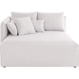 OTTO home Ottomane &raquo;N&ouml;re&laquo; kurzes Lounge-Modul - zum Zusammenstellen, Breite 138 cm, Tiefe 128 cm beige 100% Polyester