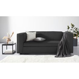 Home Affaire Schlafsofa &raquo;Asmund, Design-Schlafsofa, komfortable Bedienung,&laquo; perfekter Sitzkomfort, Liegefl&auml;che 160/200 cm grau