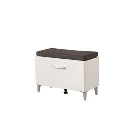 Inosign Schuhbank &raquo;Como, Schuhschrank, Schuhregal, Schuhtruhe, Breite 75 cm&laquo; mit Sitzkissen und eine Klappt&uuml;r, in Opaque Wei&szlig; Opaque wei&szlig; + Opaque...